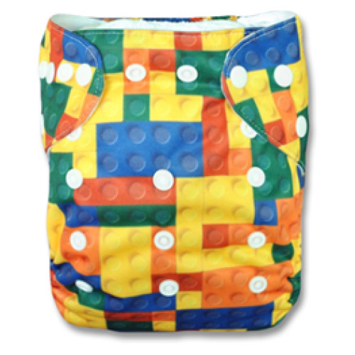 B012 Lego Blocks Print Pocket